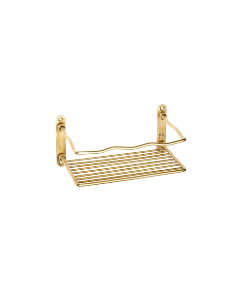 Wave Shower Caddy Shelf, Brass – MG&Co.