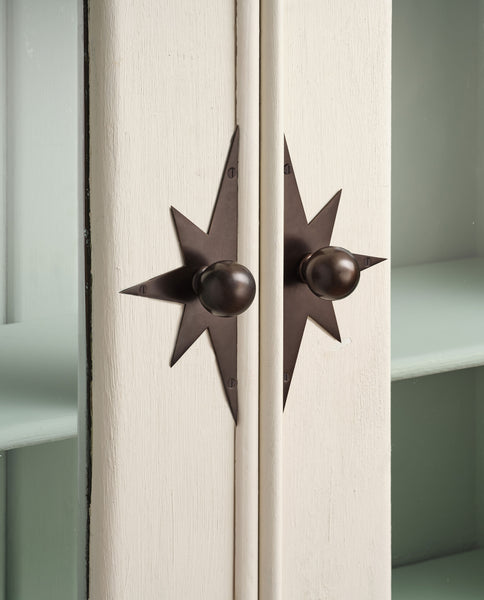 Pair of Star Backplates, Blackened Bronze – MG&Co.