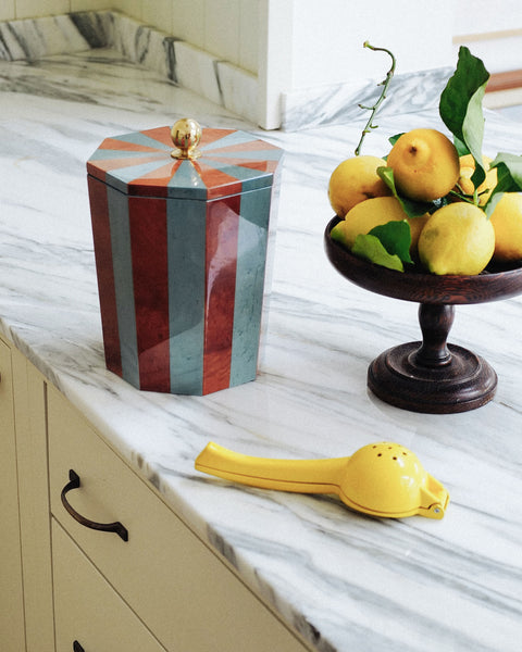 Lacquered Ice Bucket, Blue – MG&Co.