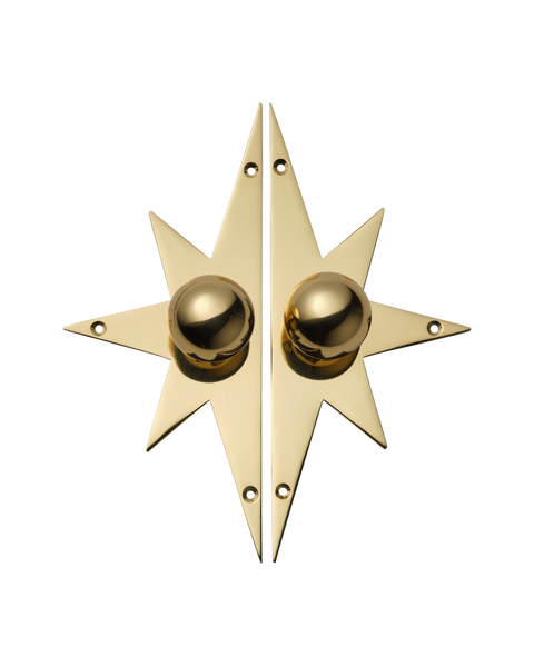 Pair of Star Backplates, Brass – MATILDA GOAD & CO.