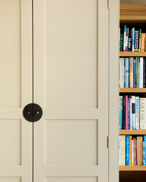 Pair of Circle Backplates, Blackened Bronze – MG&Co.