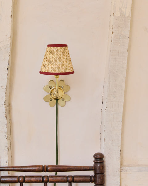 Clover Plug In Wall Light, Polished Brass – MG&Co.